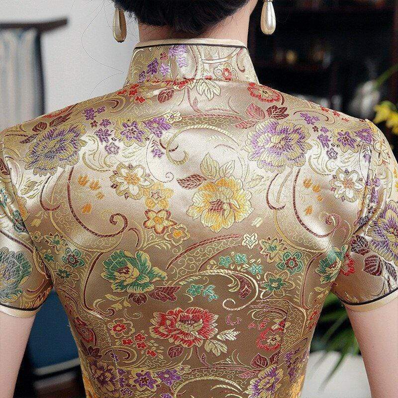 Golden Chinese Dress - Jinzhuang | Teng Shop