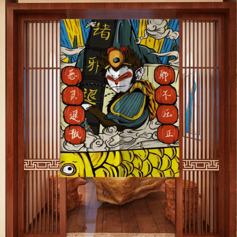 Monkey Chinese Curtains | Teng Shop