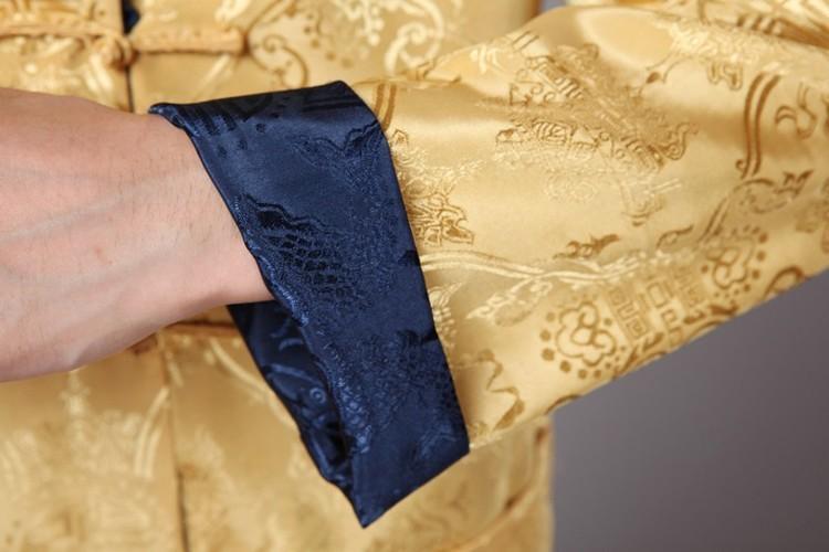 Yellow and Blue Chinese Jacket for Men | Teng Shop